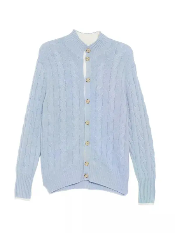 N.peal Jermyn Cable Cardigan