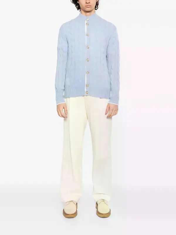 N.peal Jermyn Cable Cardigan