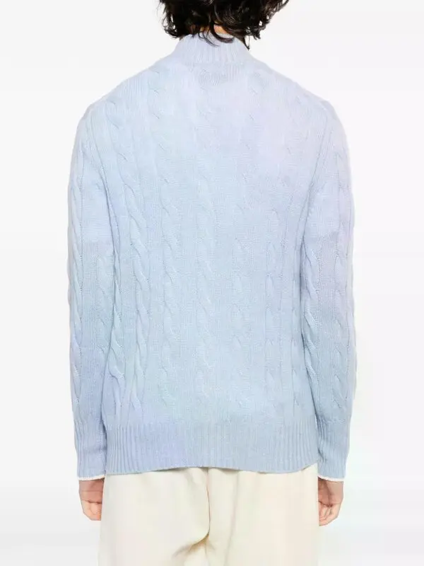 N.peal Jermyn Cable Cardigan
