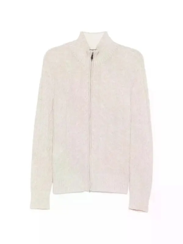 N.peal Cable Zip Cardigan