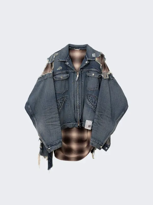Mihara Yasuhiro Double Layered Denim Blouson - Blue