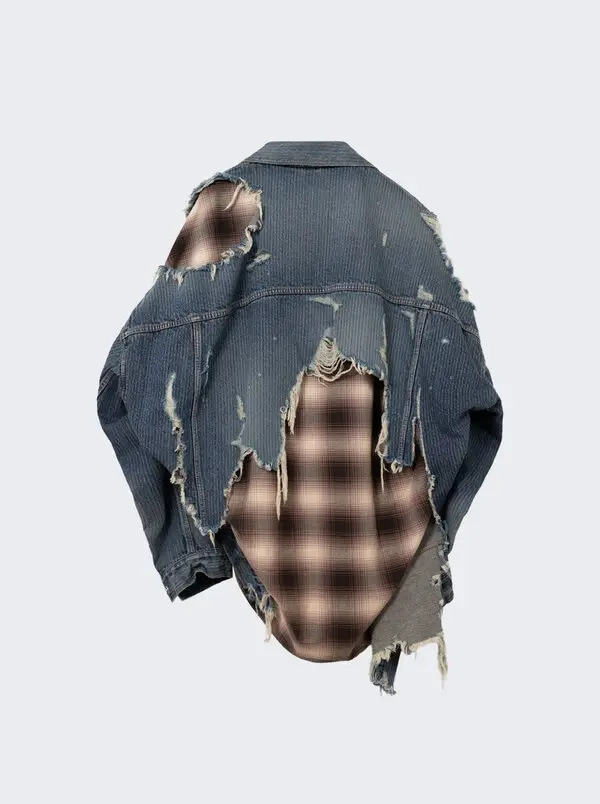 Mihara Yasuhiro Double Layered Denim Blouson - Blue