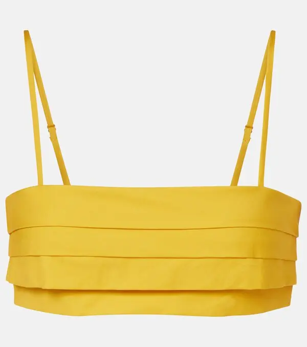 ALEMAIS Alémais Mokshini Organic Cotton Crop Top - Yellow