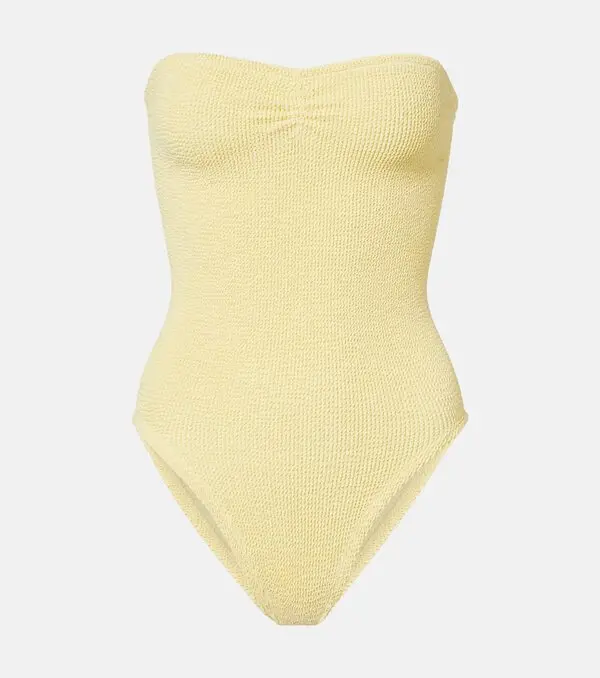 Hunza G Brooke Bandeau Swimsuit - Yellow