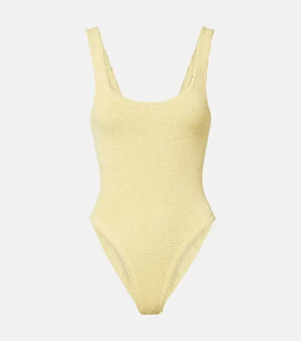 Hunza G Square Neck Swimsuit - Yellow