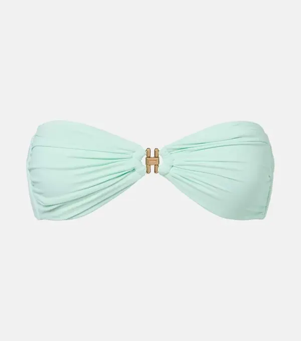 Melissa Odabash Istanbul Bandeau Bikini Top - Green
