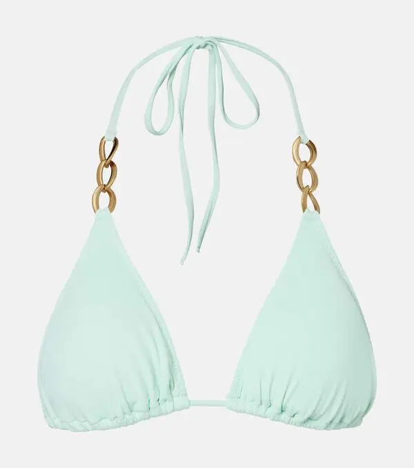 Melissa Odabash Chain-detail Bikini Top - Green
