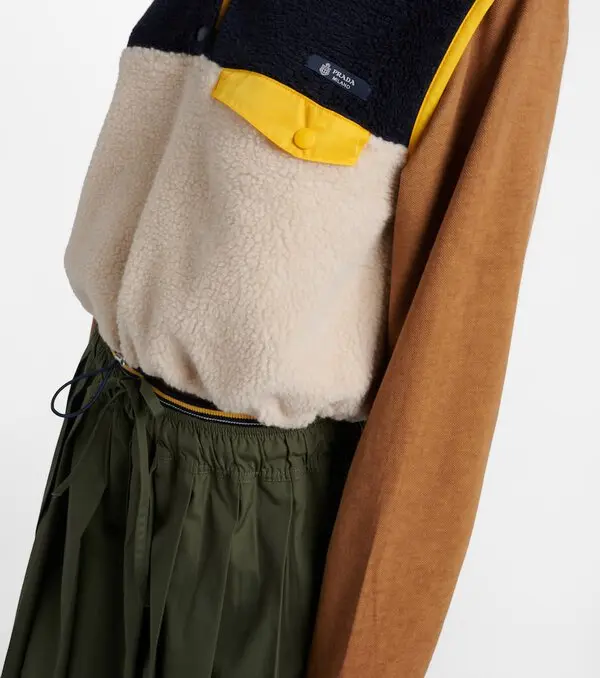 Prada Cropped Teddy Vest