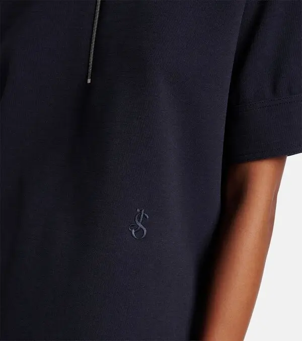 JIL SANDER Jersey Polo Shirt - Blue