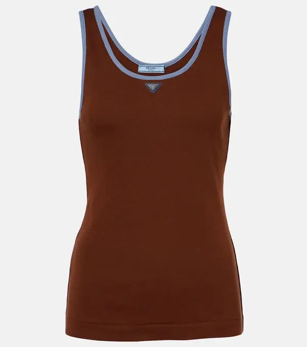 Prada Cotton Jersey Tank Top