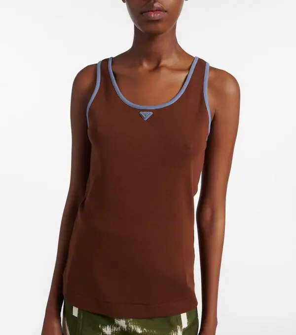 Prada Cotton Jersey Tank Top