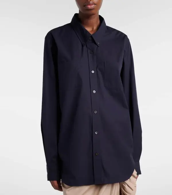 Dries Van Noten Oversized Cotton Poplin Shirt