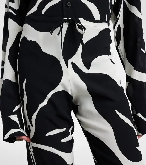 Dries Van Noten Floral Straight-leg Pants