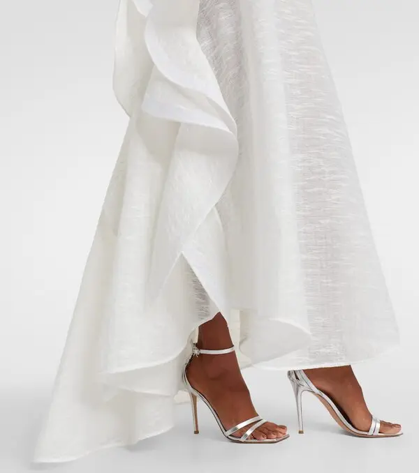 Maticevski Delice Wave Ruffled Maxi Dress