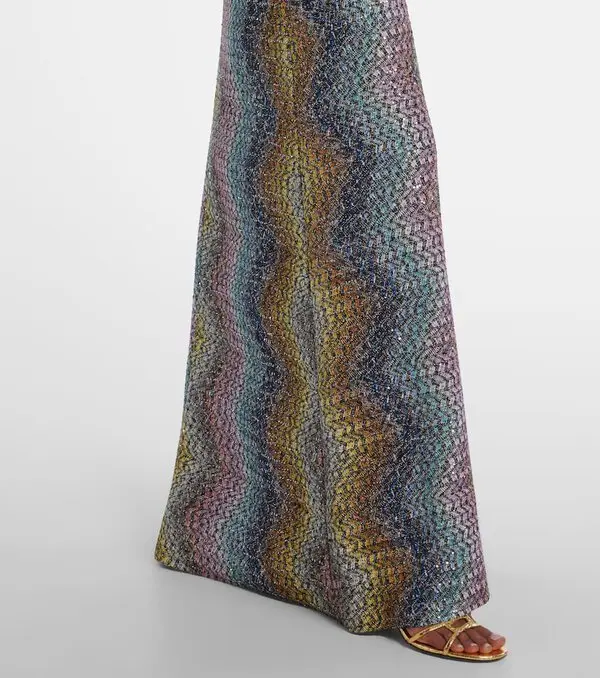 Missoni Cutout Sequined Lame Gown