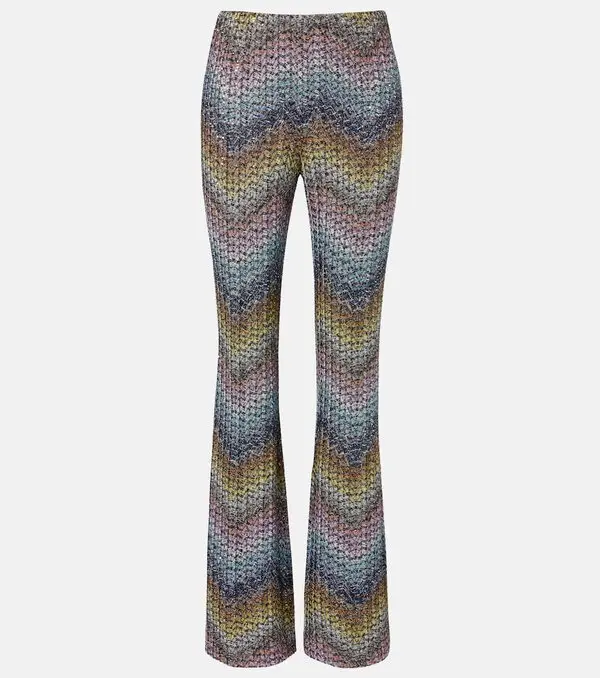Missoni Sequined Lame Flared Pants