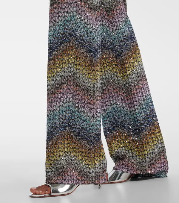 Missoni Sequined Lame Flared Pants