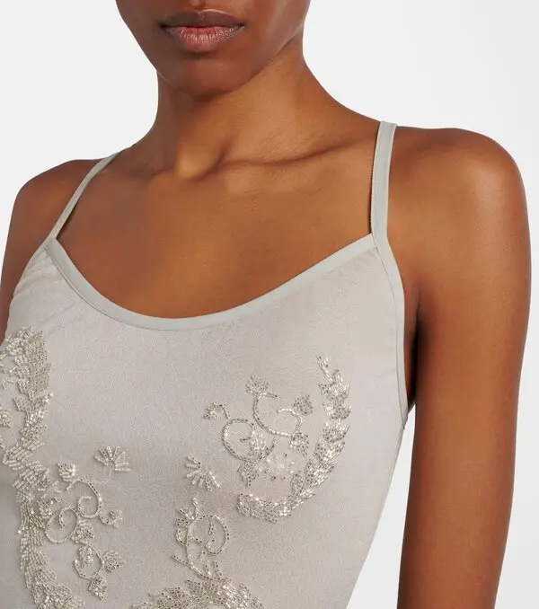 JACQUES WEI Beaded Bodysuit