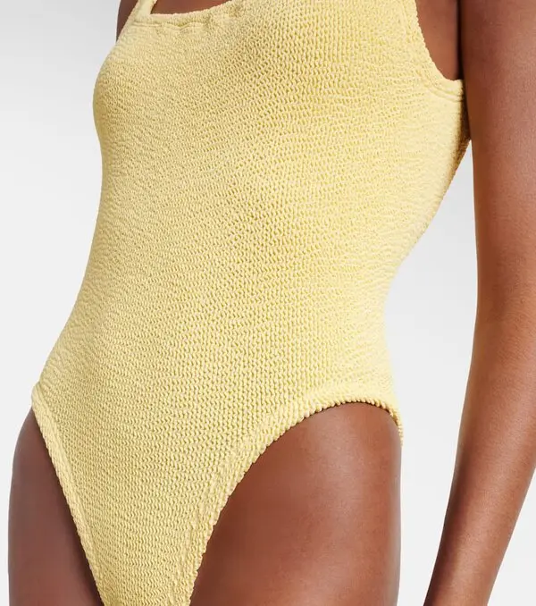 Hunza G Square Neck Swimsuit - Yellow