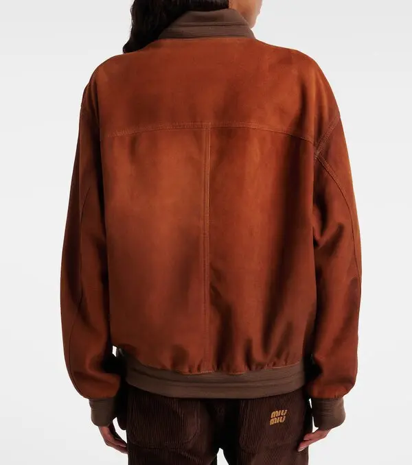 Miu Miu Suede Bomber Jacket