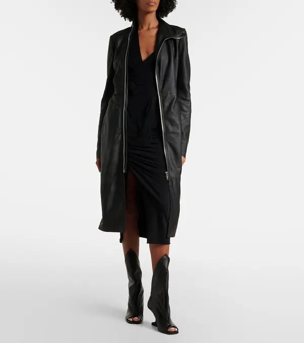 Rick Owens Gary Leather Coat