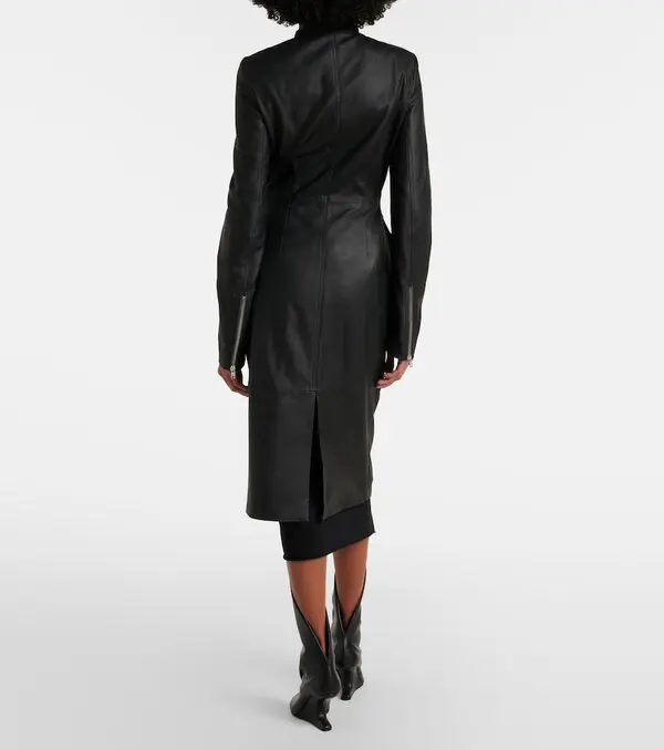 Rick Owens Gary Leather Coat