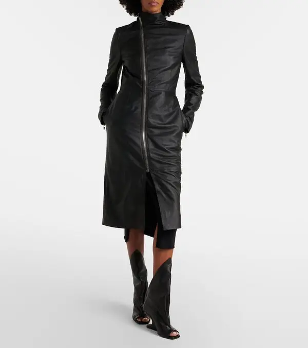 Rick Owens Gary Leather Coat