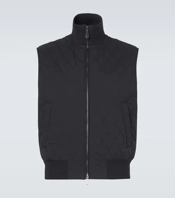 Loro Piana Hopton Quilted Vest - Blue