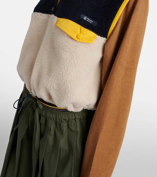 Prada Cropped Teddy Vest
