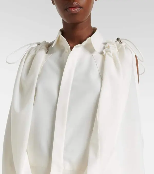 Sacai Gathered Shirt - White
