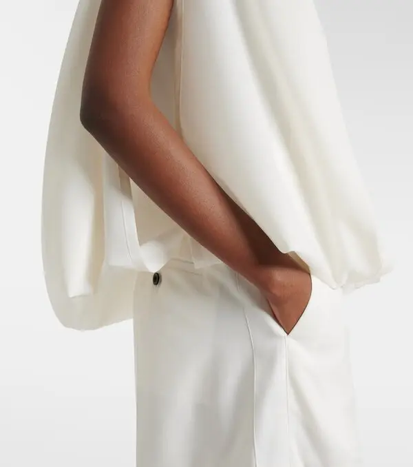 Sacai Gathered Shirt - White