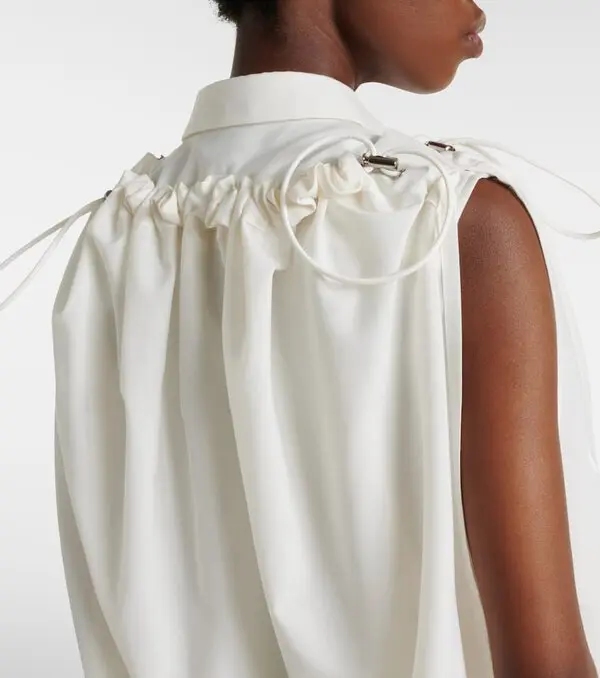 Sacai Gathered Shirt - White