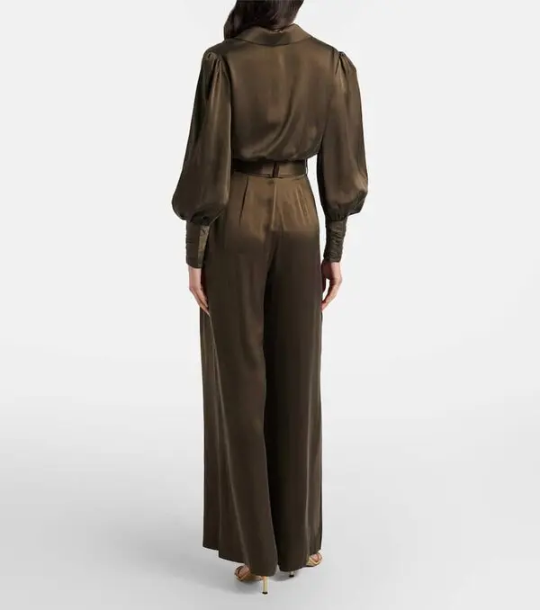 Zimmermann Belted Wide-leg Silk Pants