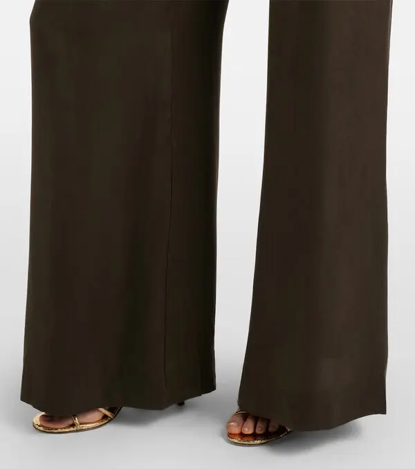 Zimmermann Belted Wide-leg Silk Pants