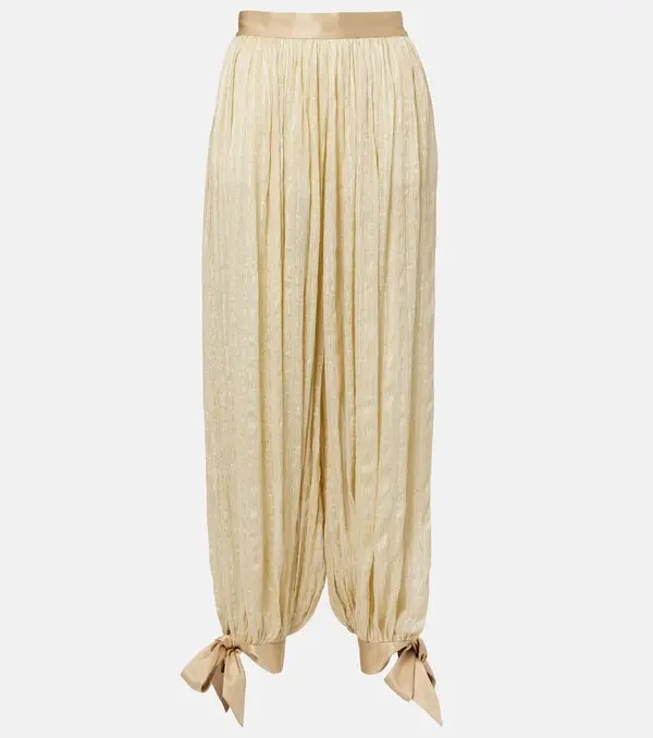 XU ZHI Striped Balloon Pants - Gold