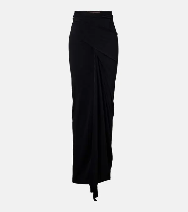 Rick Owens Lilies Jersey Maxi Skirt
