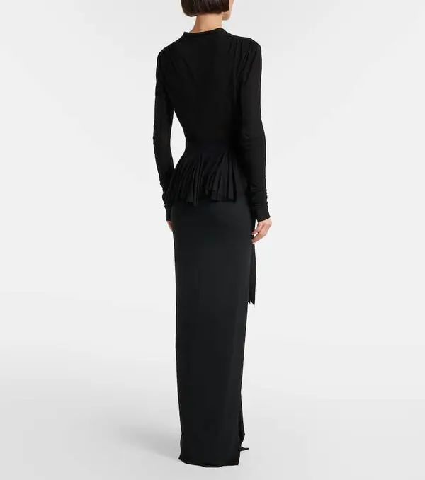 Rick Owens Lilies Jersey Maxi Skirt