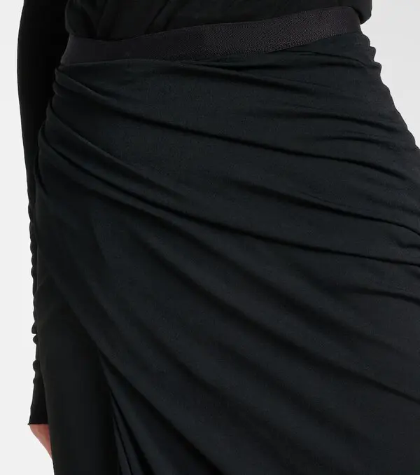 Rick Owens Lilies Jersey Maxi Skirt