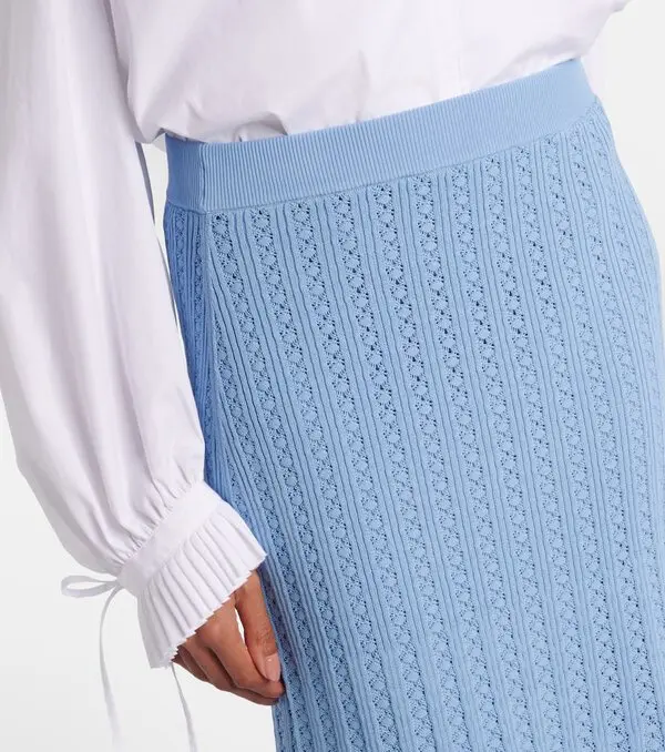 Rebecca Vallance Natalie Pointelle Midi Skirt