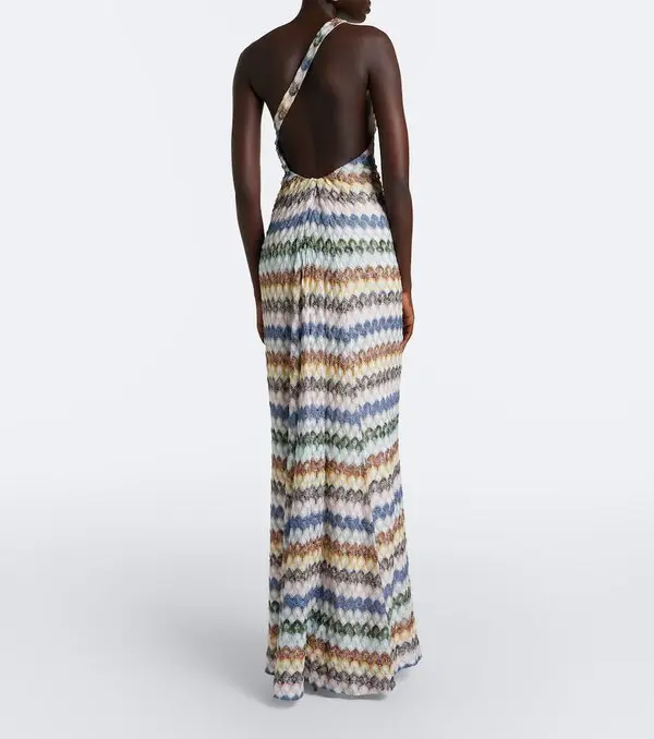 Missoni One-shoulder Metallic Gown - Multicoloured
