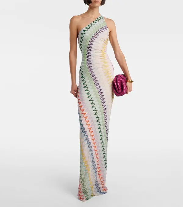 Missoni One-shoulder Metallic Gown - Multicoloured