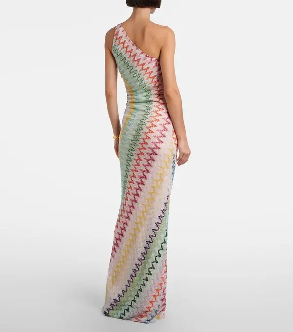 Missoni One-shoulder Metallic Gown - Multicoloured