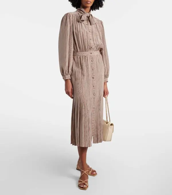 JIMMY CHOO Ayla Leather Sandals - Beige