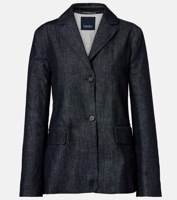 Max Mara Leone Denim Blazer
