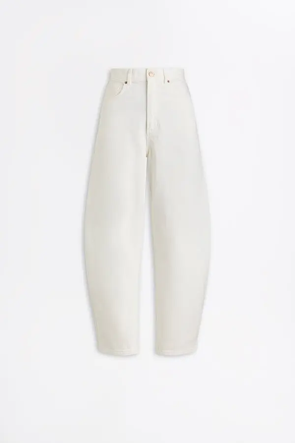 Scanlan Theodore Denim Barrel Leg Jeans - White