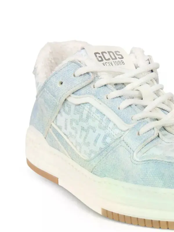 Gcds Logo-print Sneakers - Blue