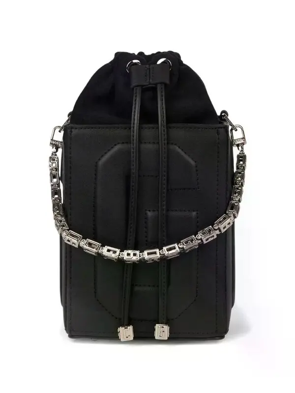 Gcds Logo-embossed Shoulder Bag - Black