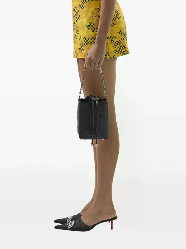 Gcds Logo-embossed Shoulder Bag - Black