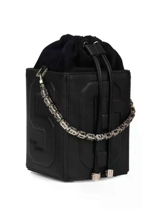 Gcds Logo-embossed Shoulder Bag - Black