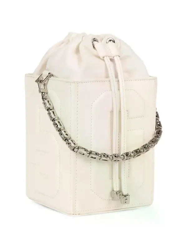 Gcds Logo-embossed Shoulder Bag - White